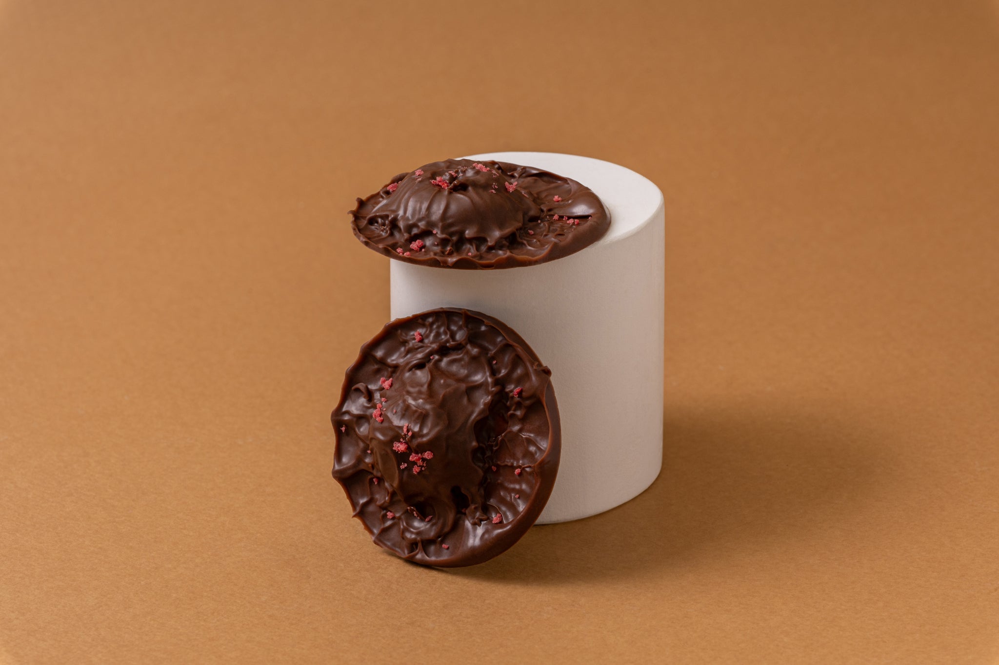 Milk Raspberry Crumble Tuile